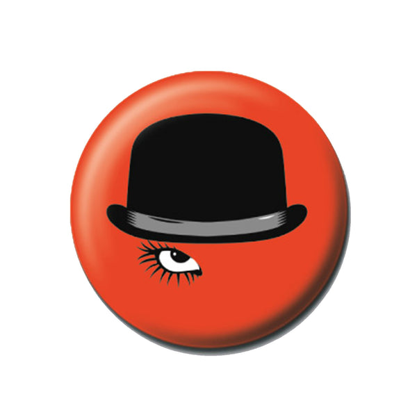 A Clockwork Orange - Bowler Hat & Eye Pin Badge - Stanley Kubrick Store